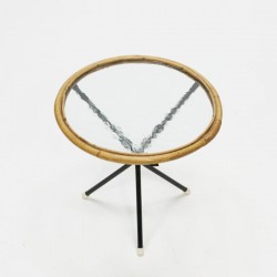 Small round bamboo table - Retro Studio