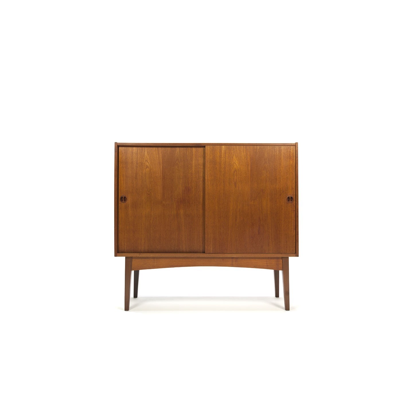 Danish vintage teak narrow highboard - Retro Studio