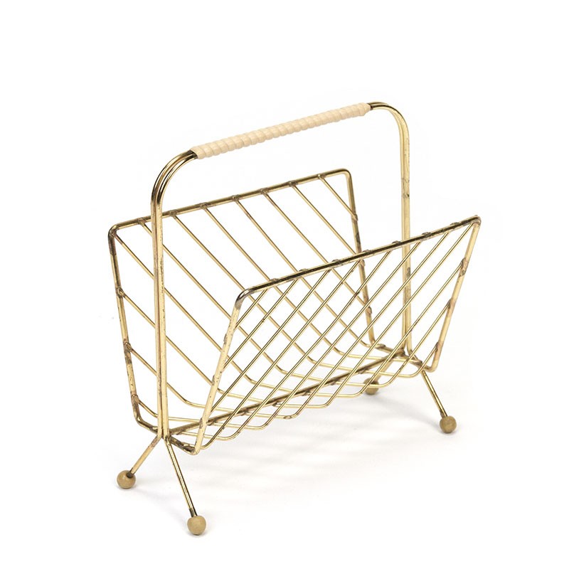 Vintage brass colored letter holder - Retro Studio