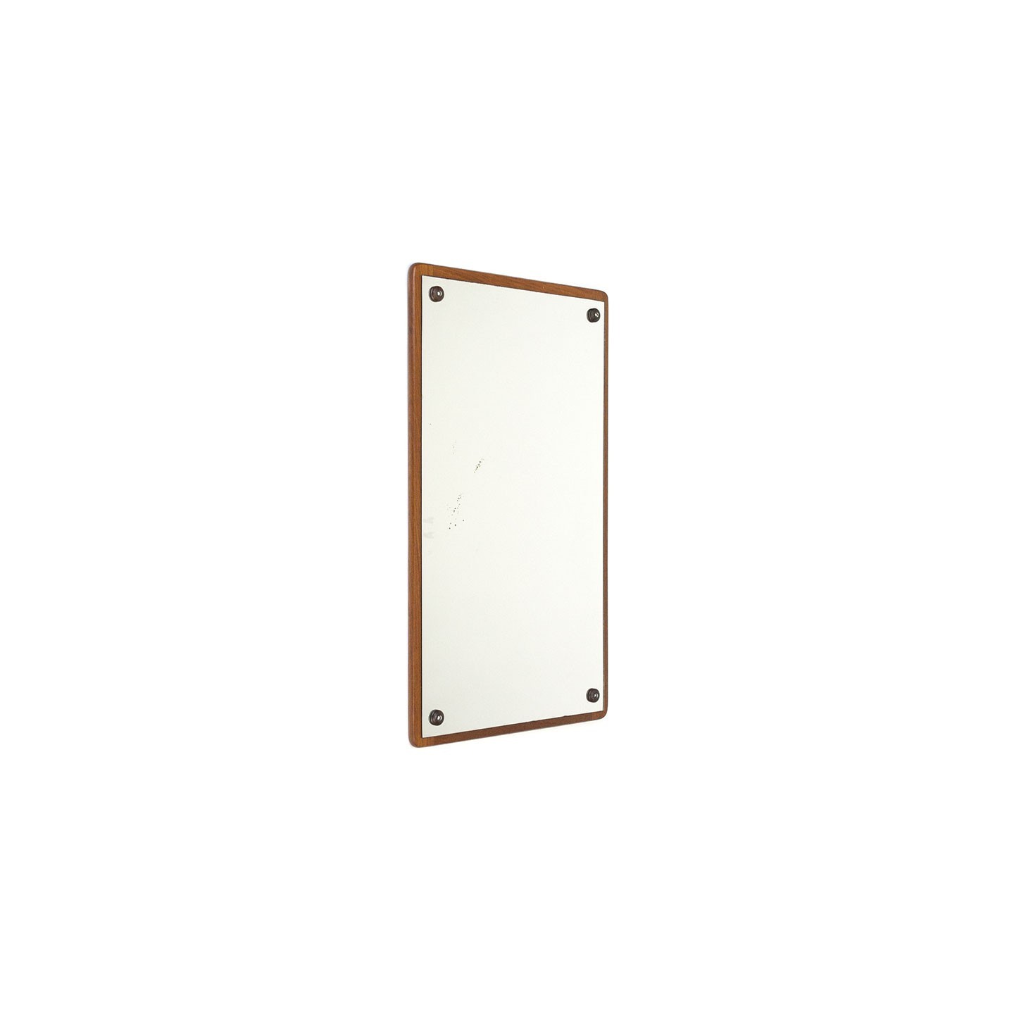 Rectangular model vintage mirror with teak frame - Retro