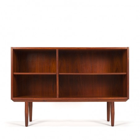 Teakhouten vintage boekenkast laag model - Retro Studio