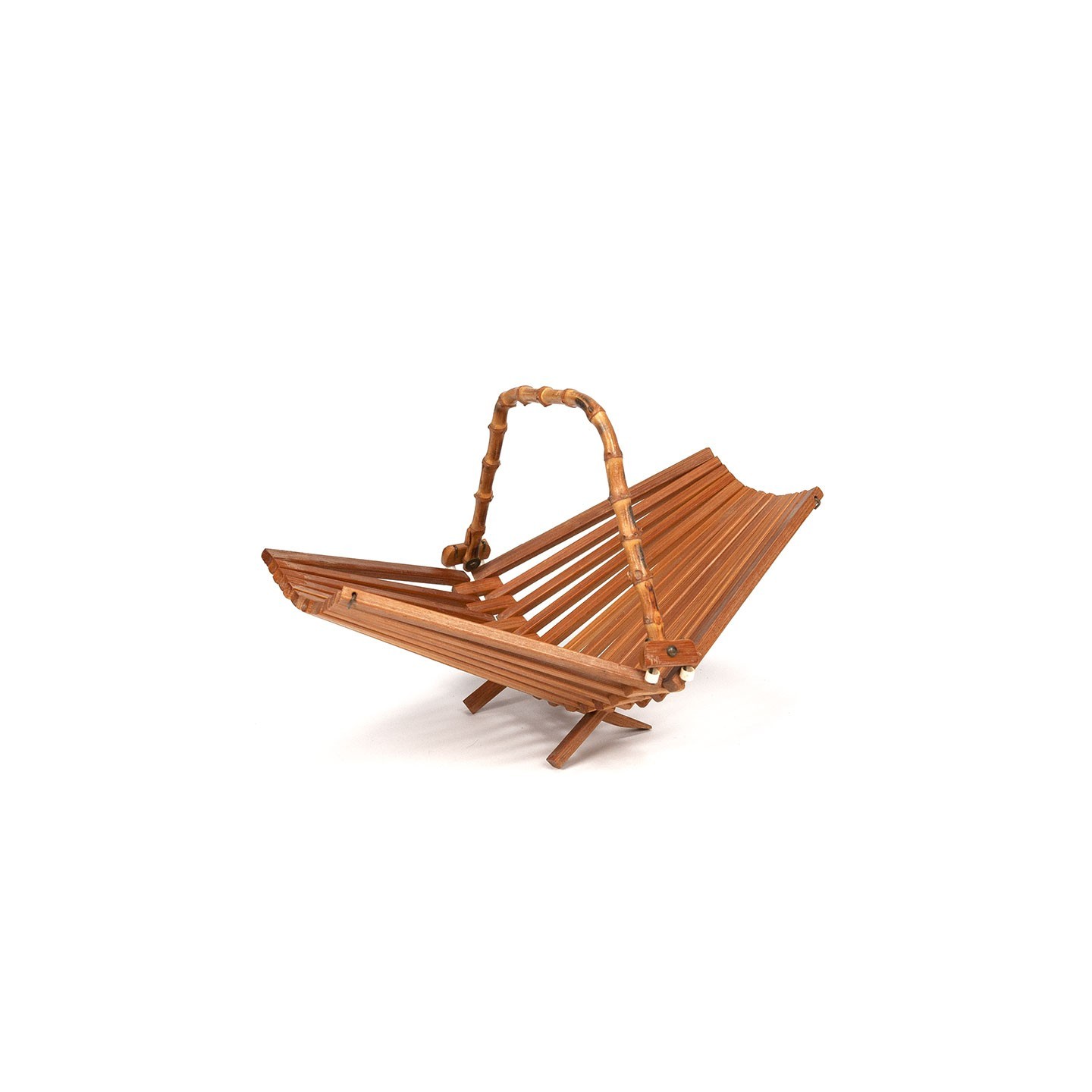 Foldable vintage small serving basket - Retro Studio