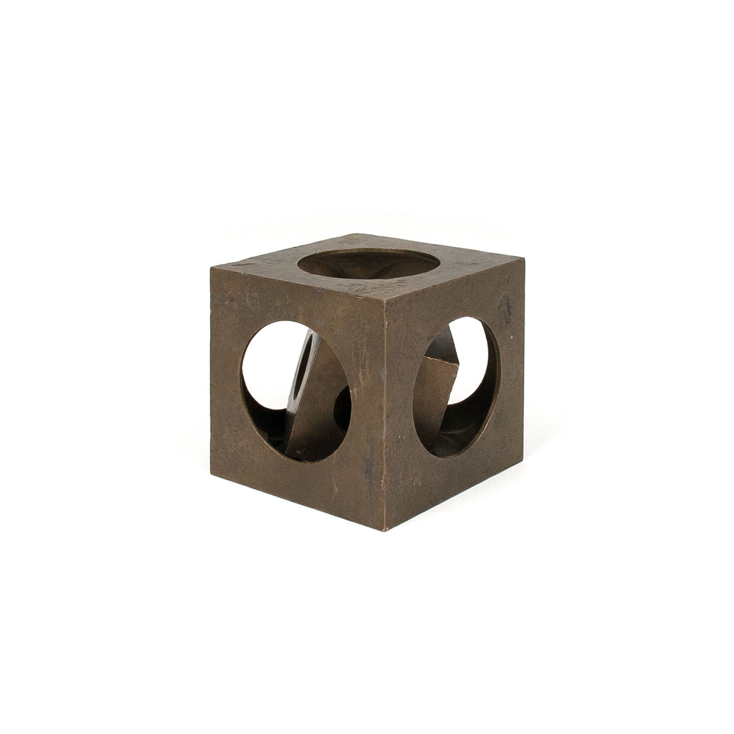 Messing Mid-Century vintage kubus object - Retro Studio