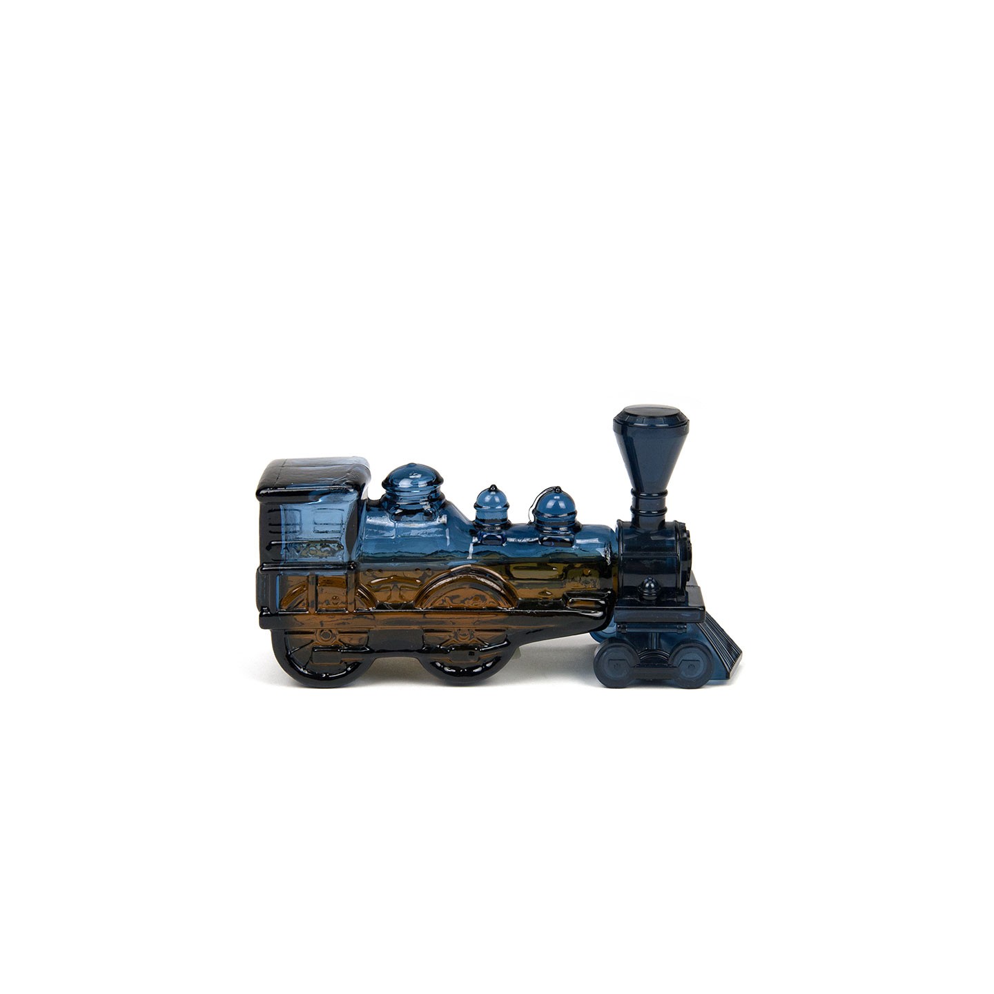 Blue glass vintage Avon steam train/locomotive - Retro